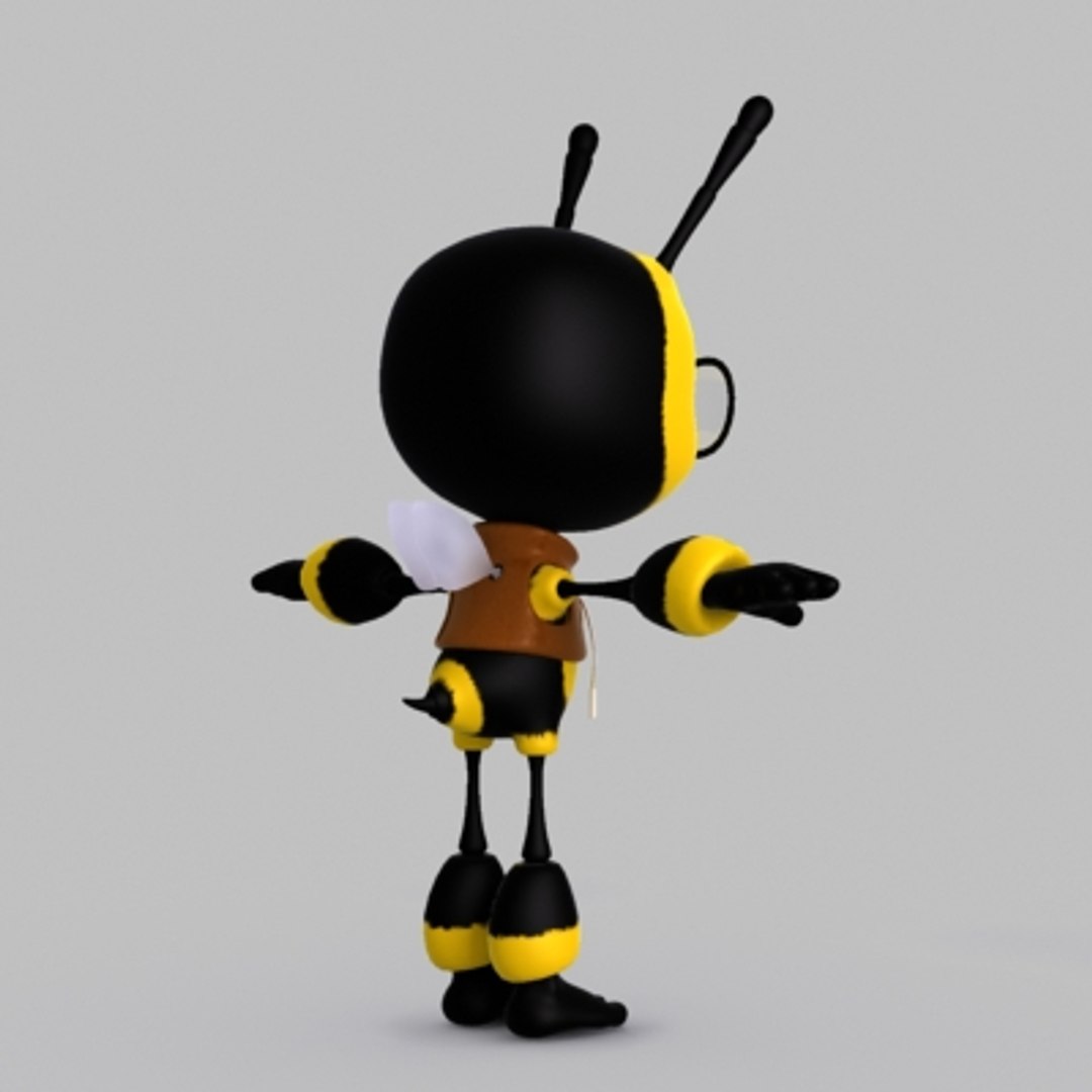 3d Cartoon Bee Character Model