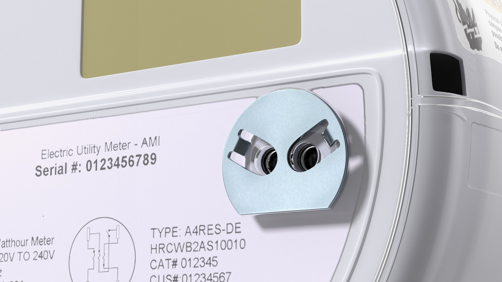 Electricity Meter OFF 3D Model - TurboSquid 1893568