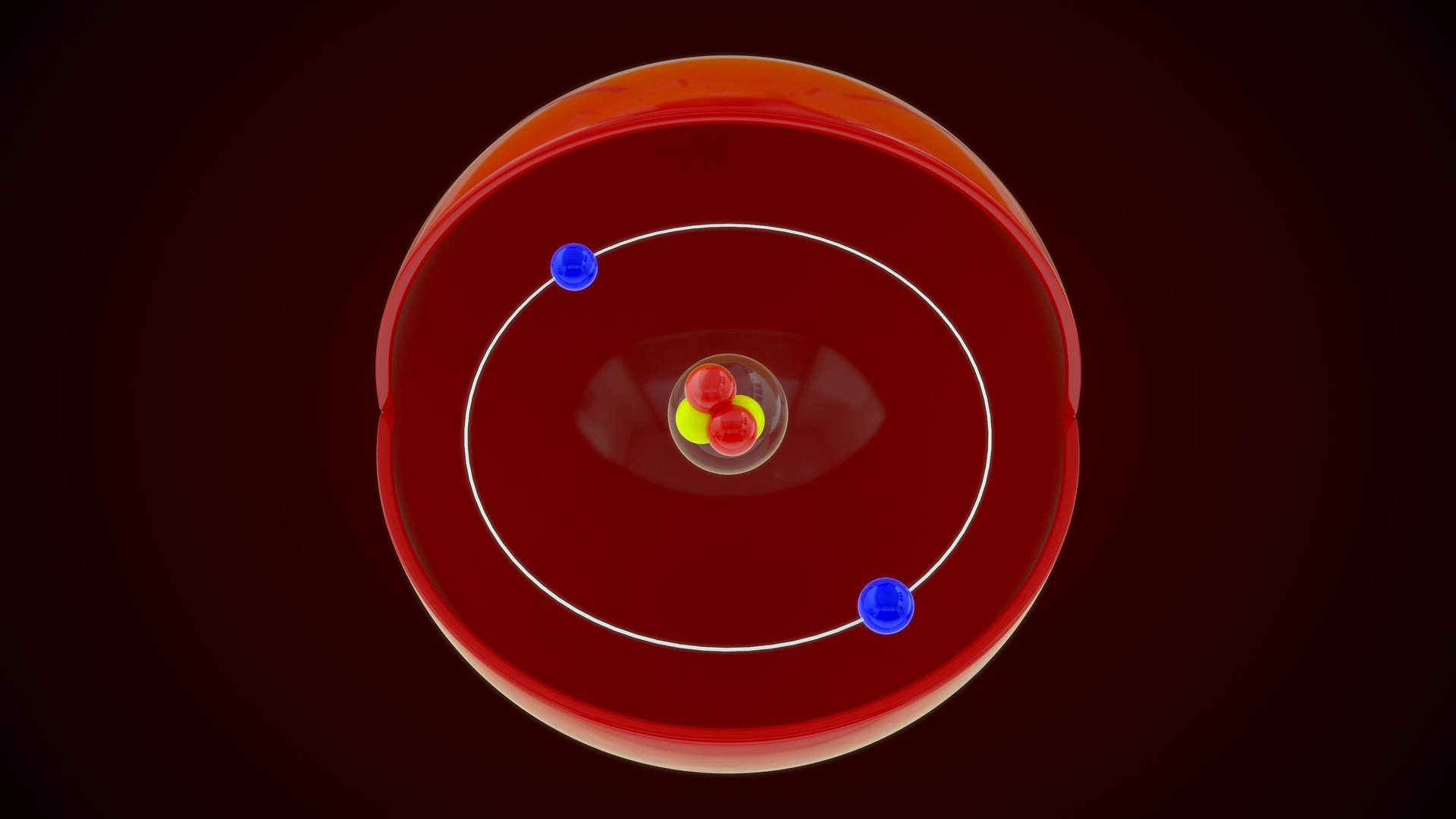 Helium Atom 3D Model - TurboSquid 2130478