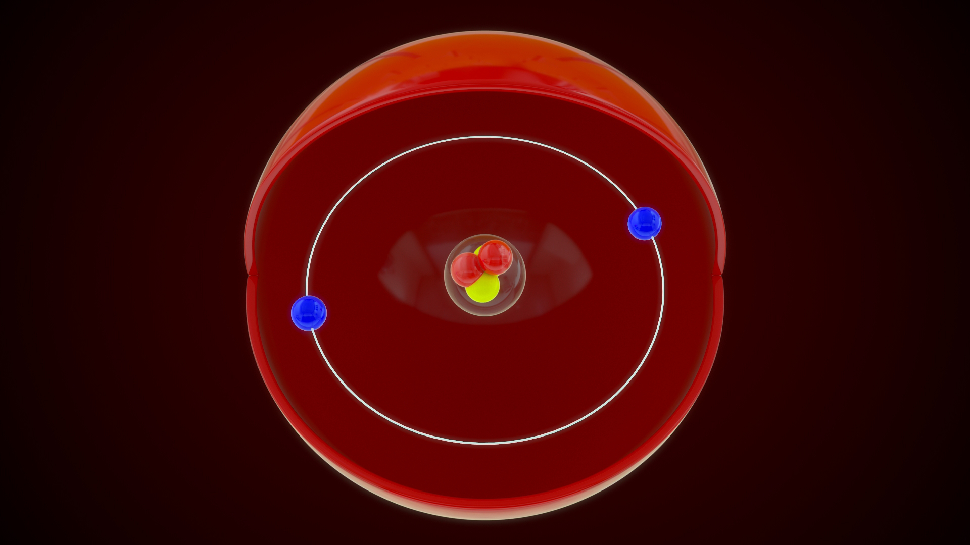 helium atom