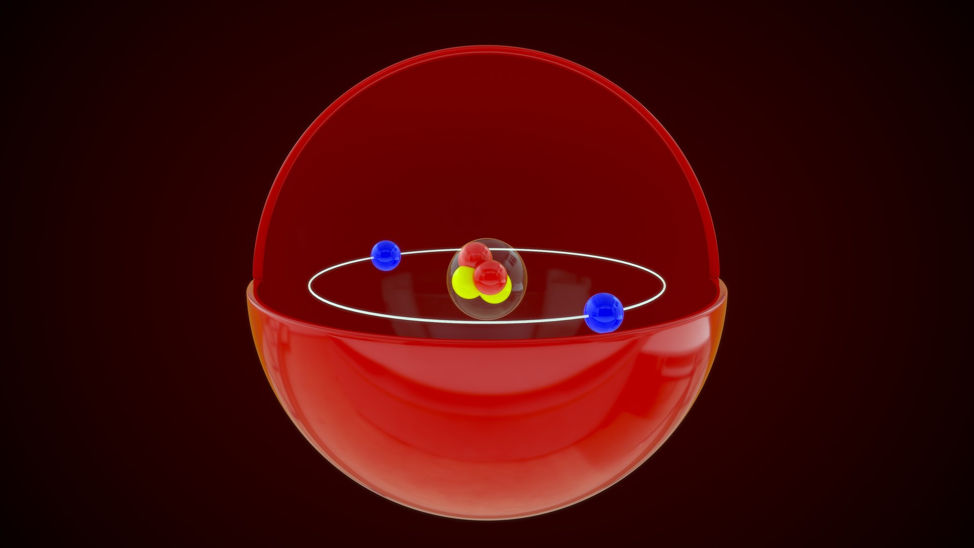 Helium Atom 3D Model - TurboSquid 2130478