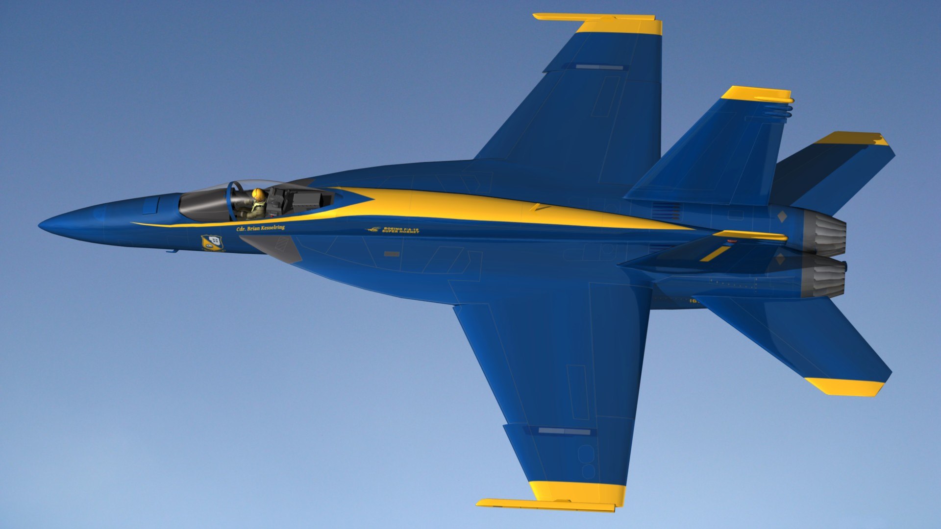 F18 Super Hornet Blue Angels 3D - TurboSquid 1740265