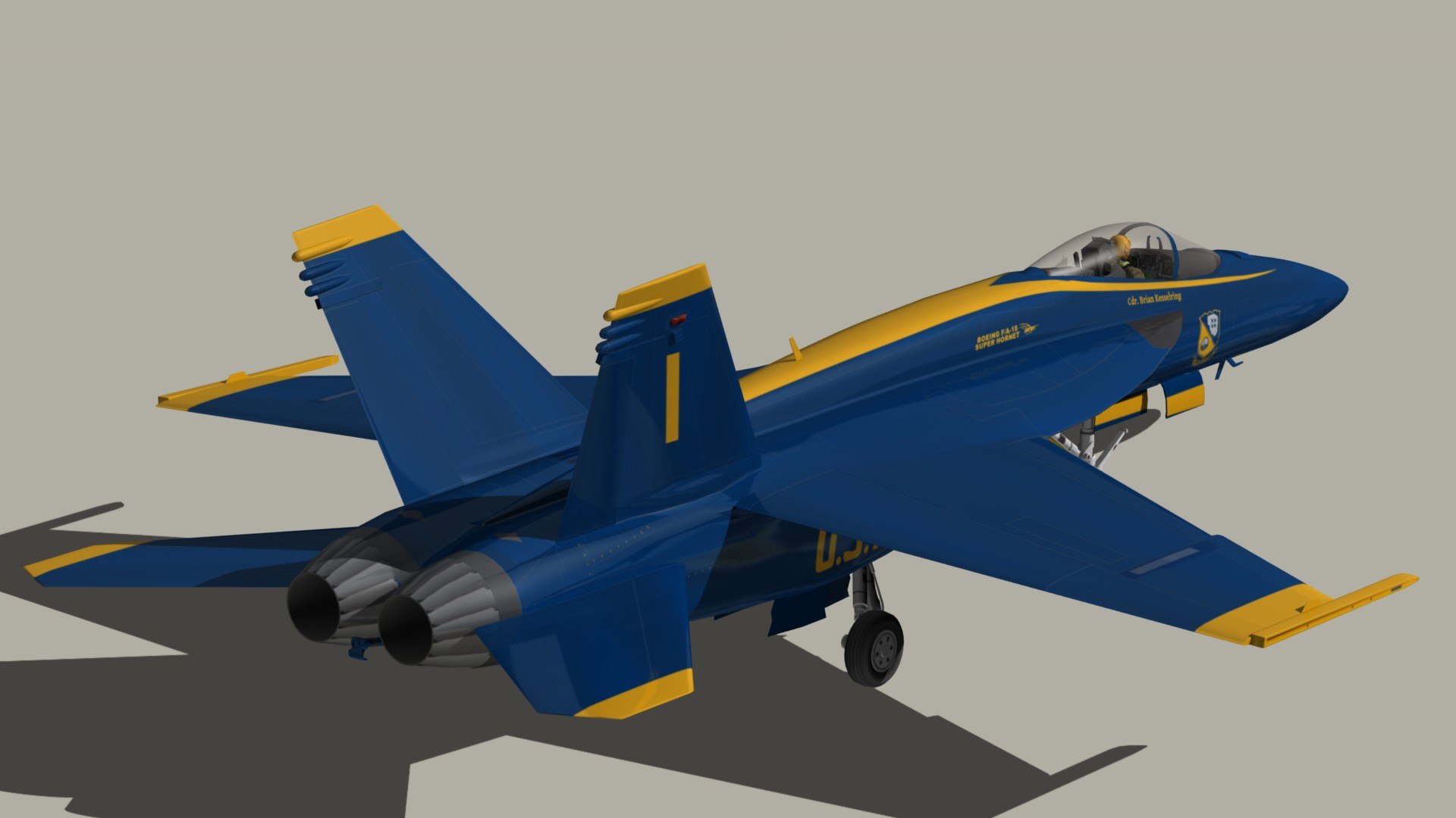 F18 Super Hornet Blue Angels 3D - TurboSquid 1740265