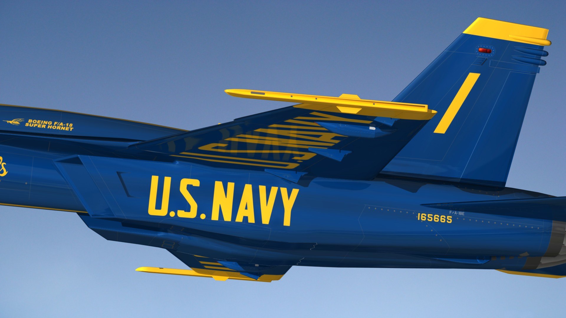 F18 Super Hornet Blue Angels 3D - TurboSquid 1740265