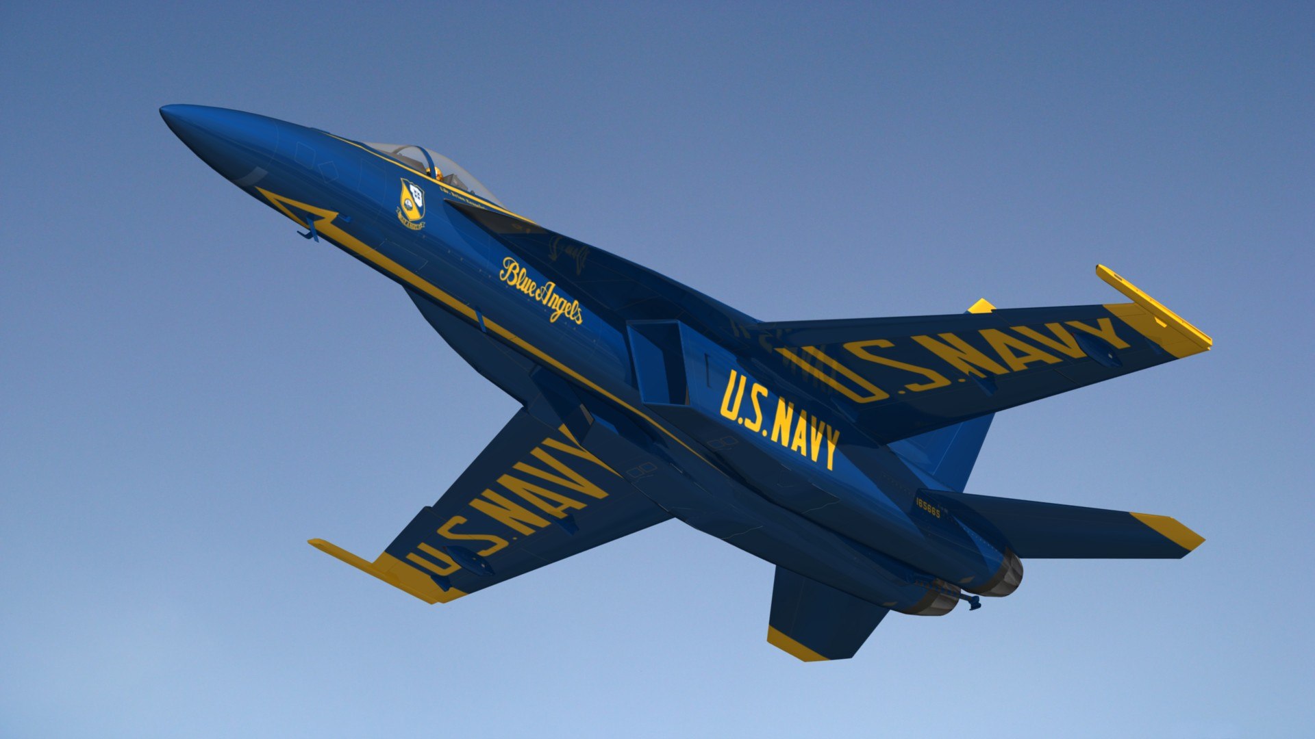 F18 Super Hornet Blue Angels 3D - TurboSquid 1740265