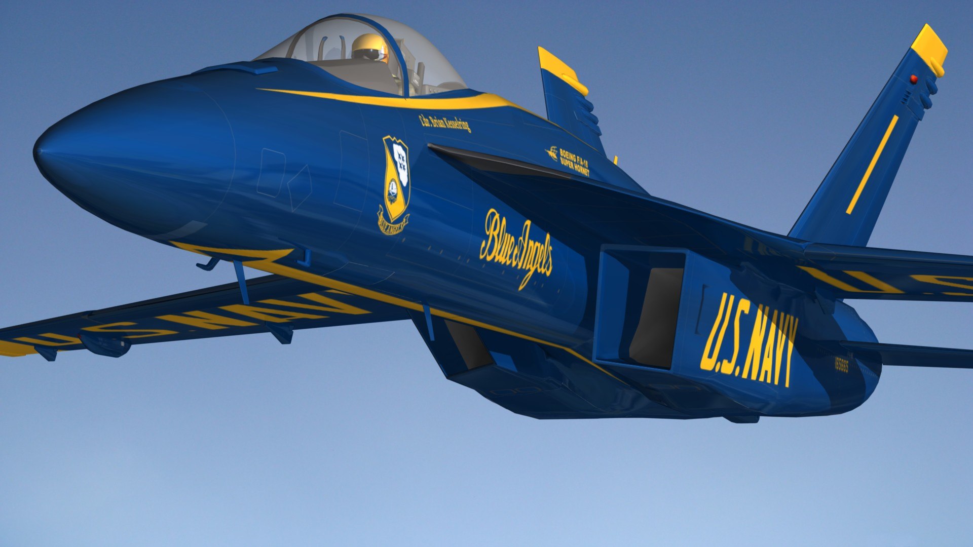 F18 Super Hornet Blue Angels 3D - TurboSquid 1740265
