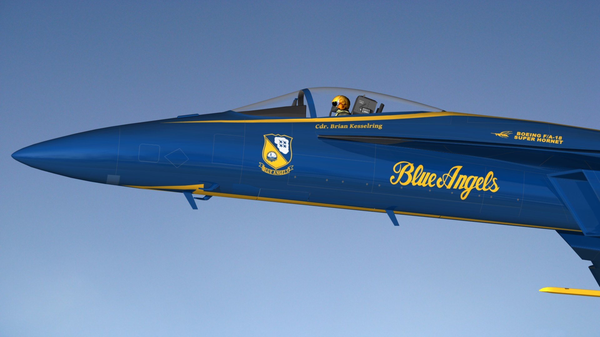 F18 Super Hornet Blue Angels 3D - TurboSquid 1740265