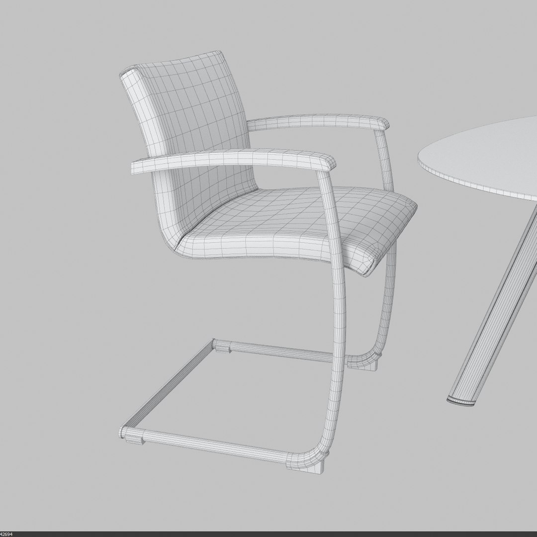 3d Table Chair Model