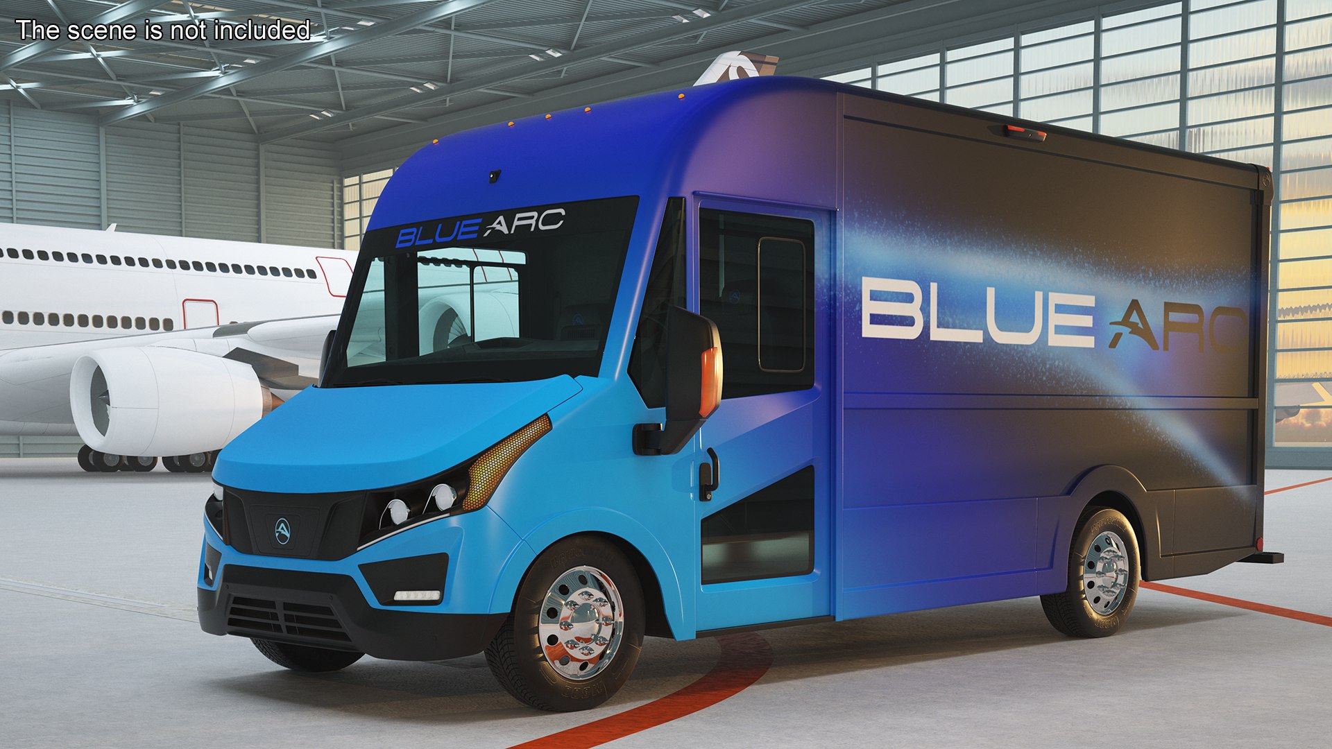 Blue Arc Electric Delivery Van Rigged 3D - TurboSquid 2062677