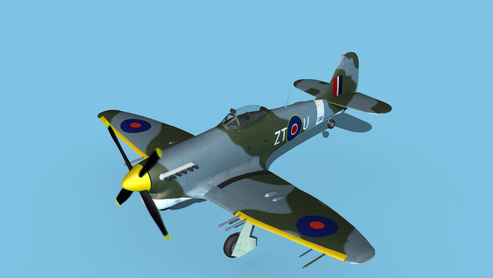Hawker Hawker Tempest MK1 V01 3D - TurboSquid 1920056
