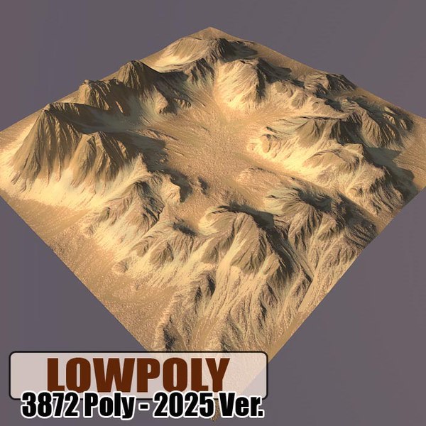 modelo 3d Lowpoly Mountain HL82 - TurboSquid 885039