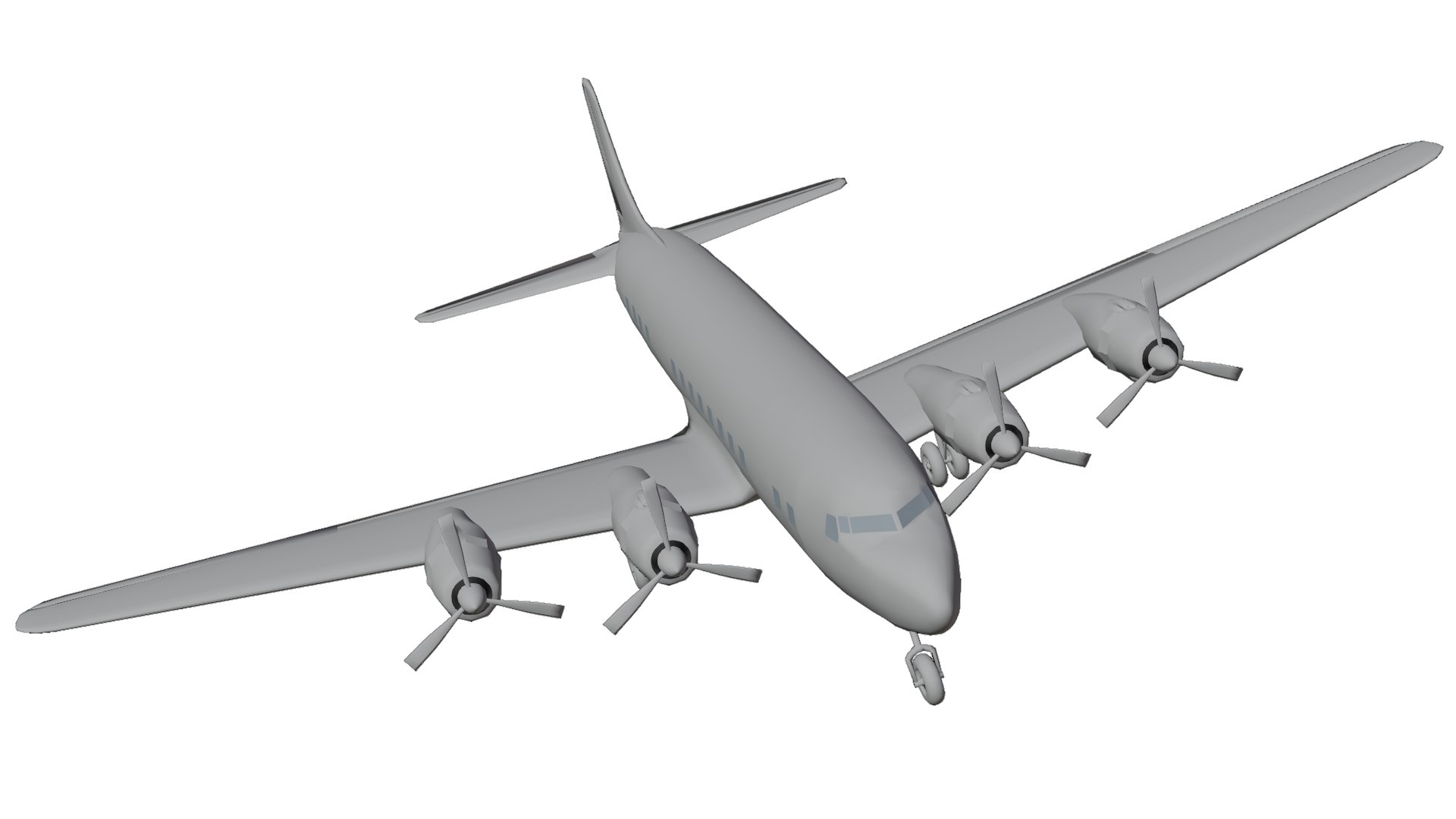3D Douglas DC-6 Model - TurboSquid 2236955