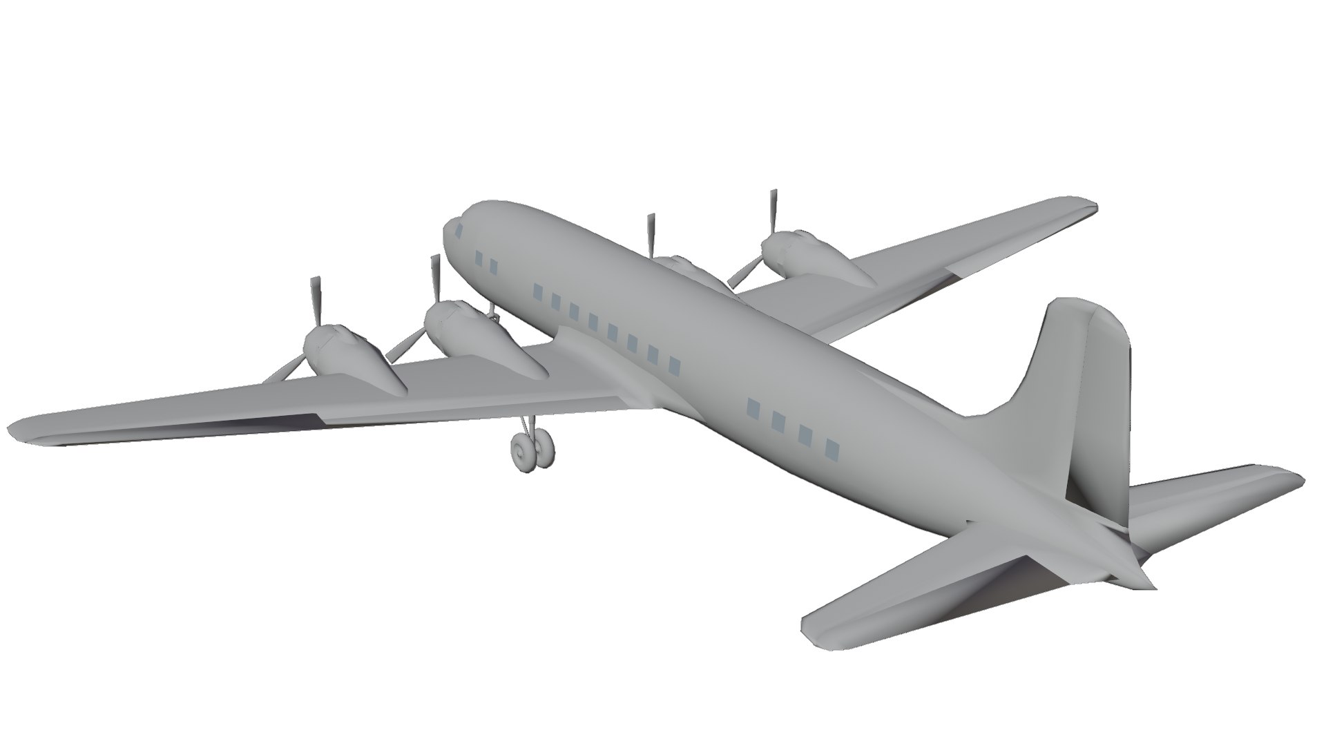 3D Douglas DC-6 Model - TurboSquid 2236955
