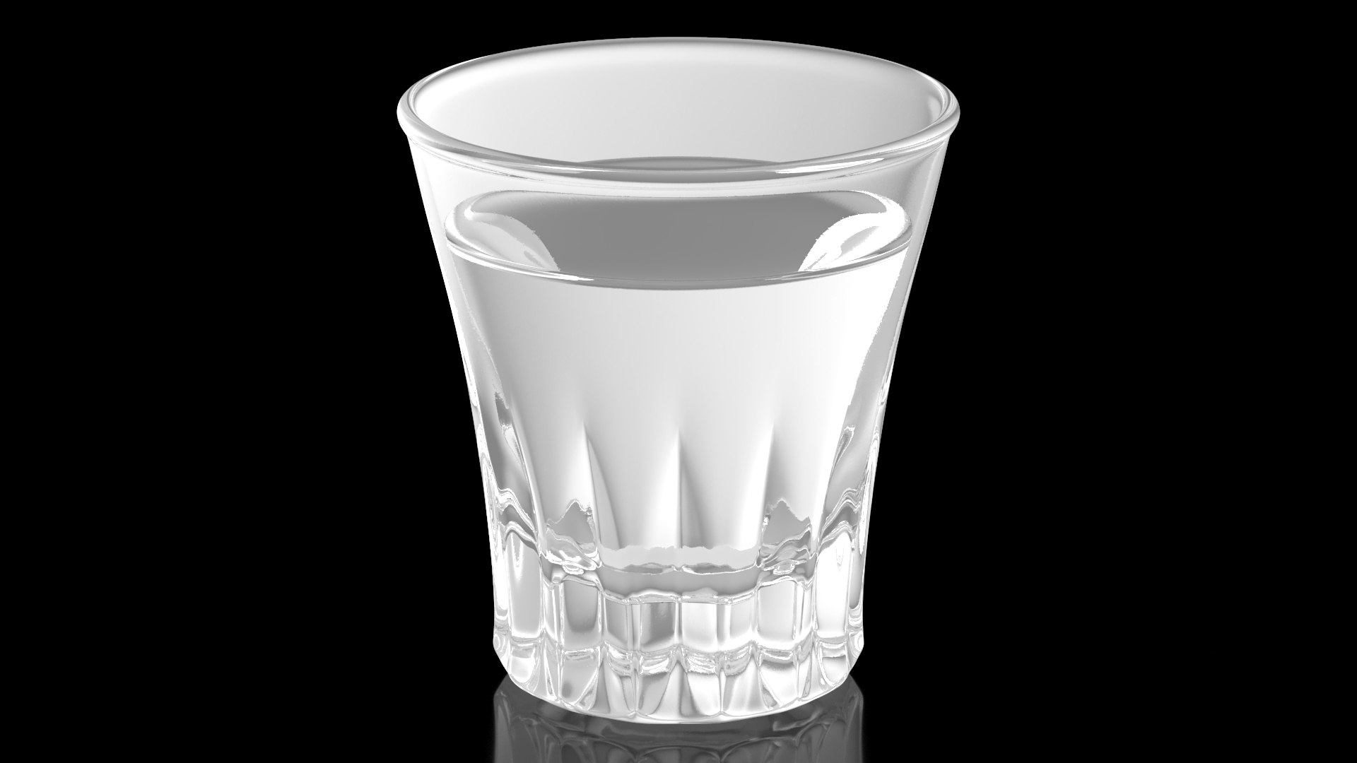 3D Vodka Faceted Glass Model - TurboSquid 1691509