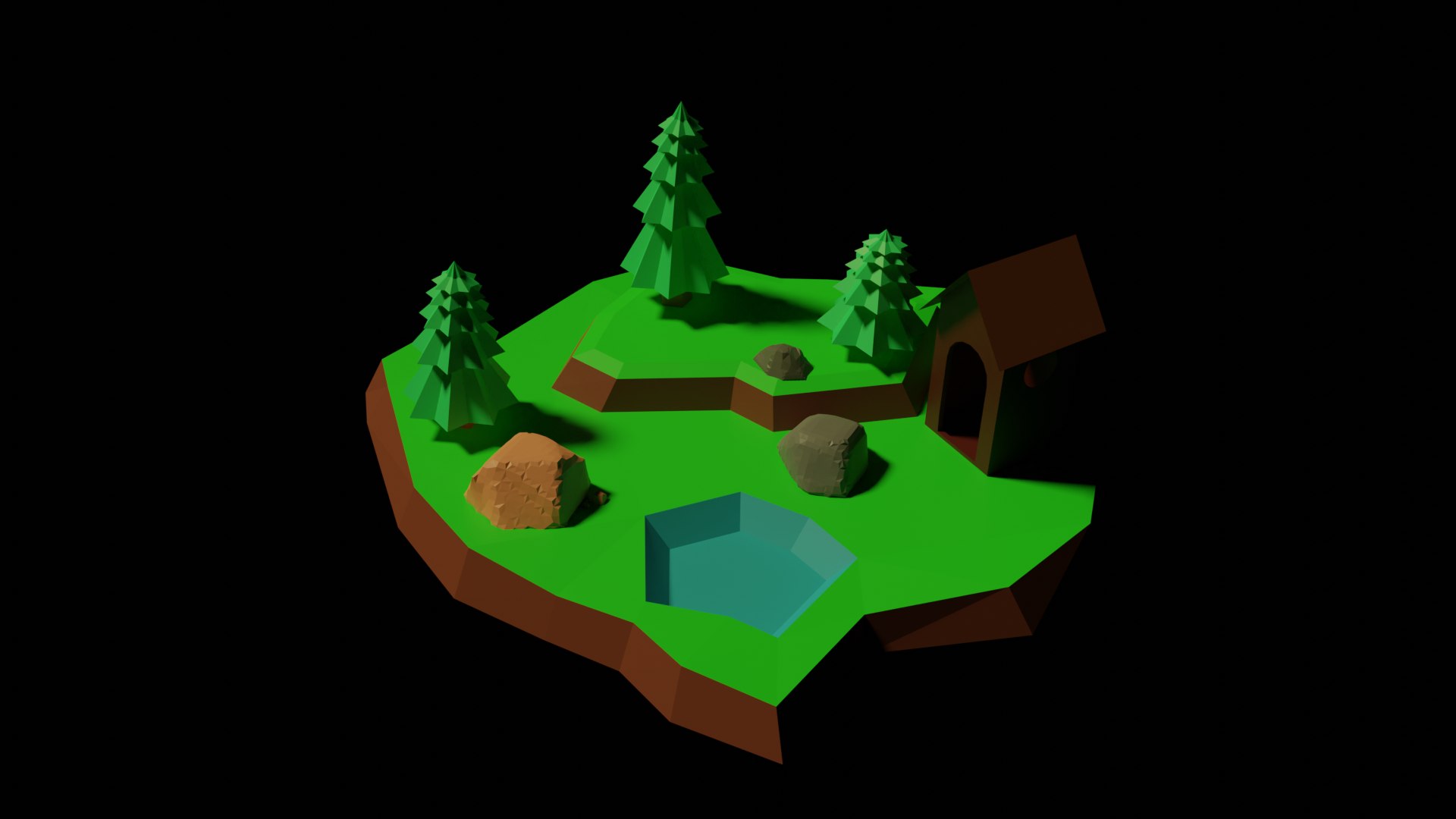 3D Lowpoly Isle - TurboSquid 2039726