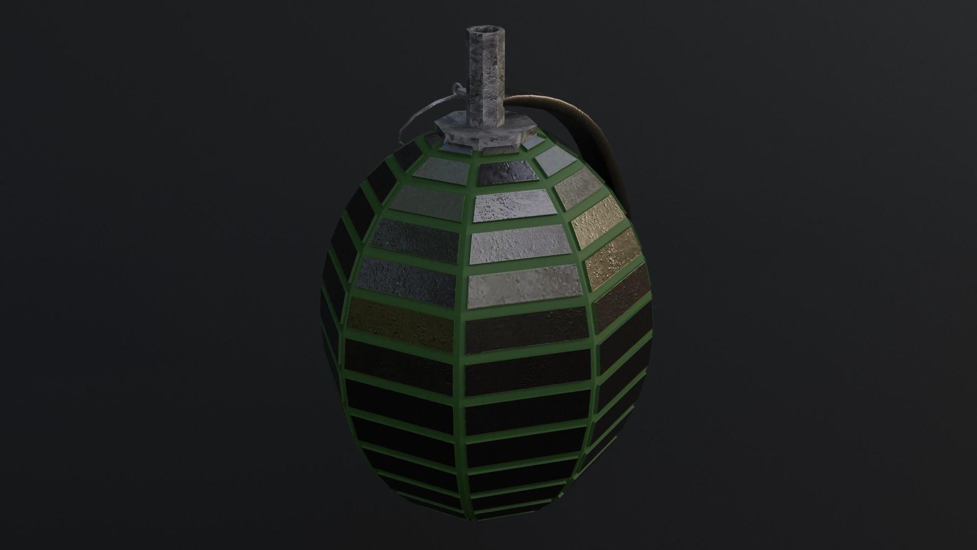 3D Grenade Bomb Game Ready Low Poly PBR 3D Model - TurboSquid 2183139