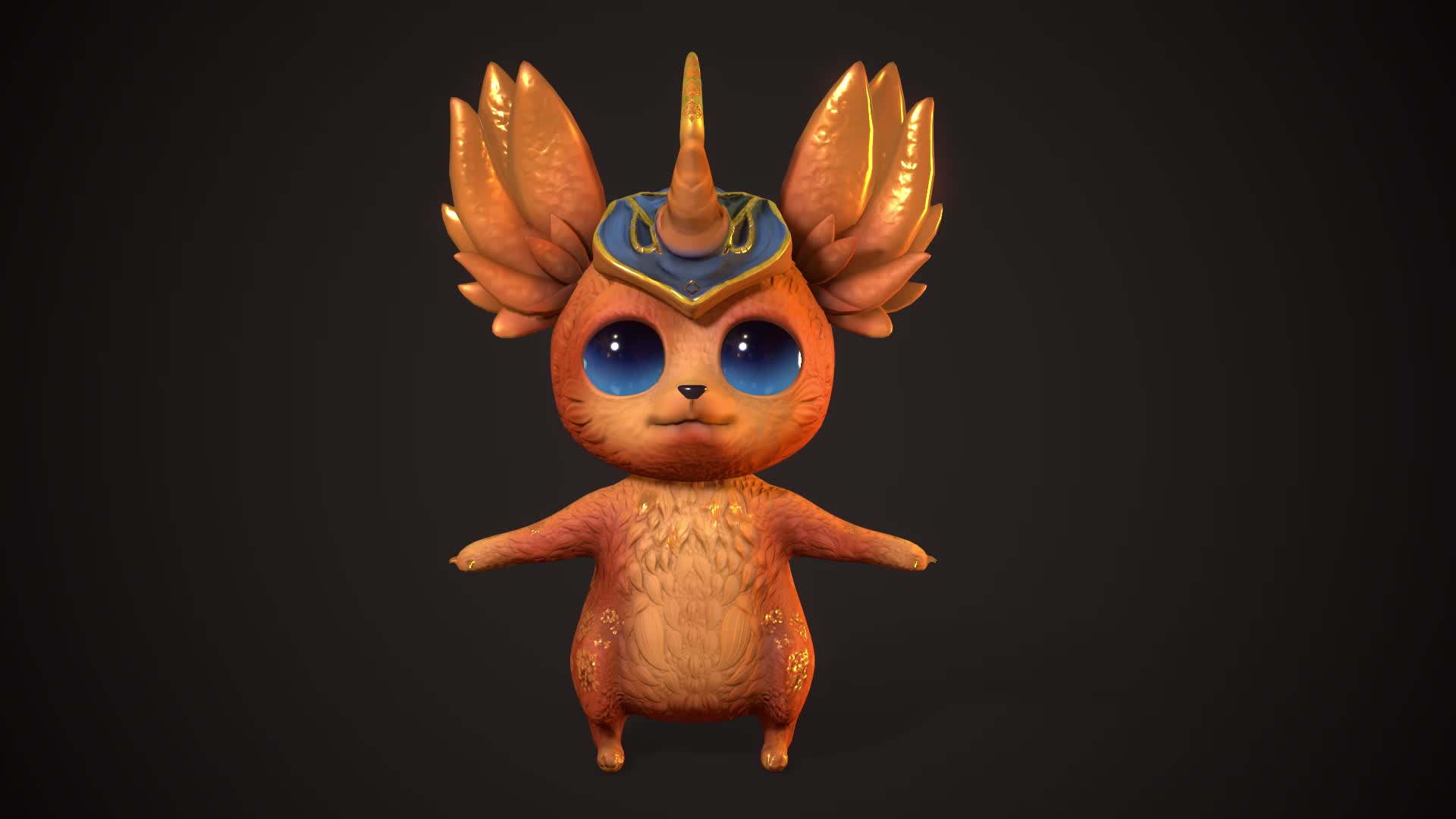 3D Stylized Magic Chibi Fox Pet - TurboSquid 2097308