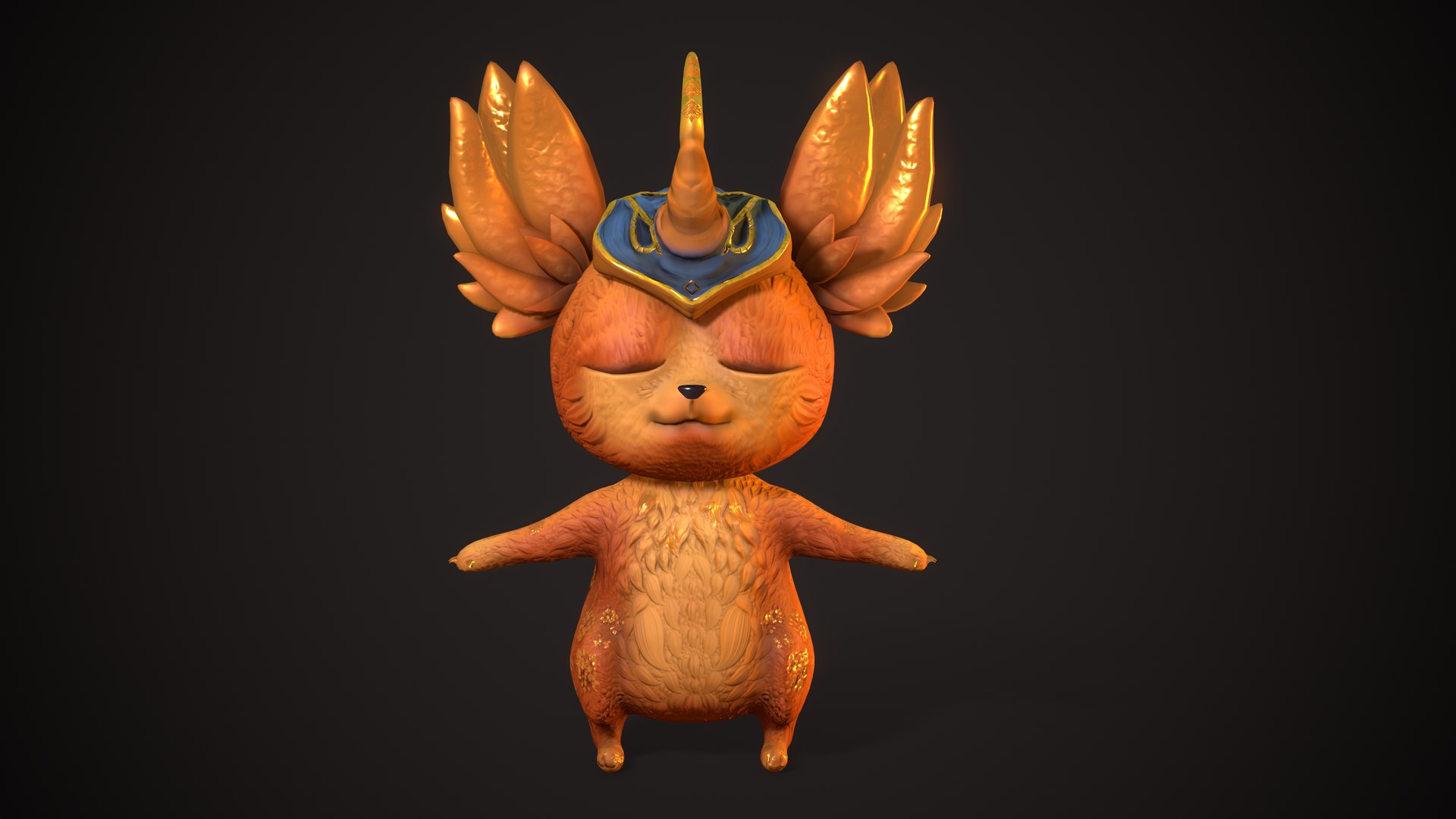 3D Stylized Magic Chibi Fox Pet - TurboSquid 2097308