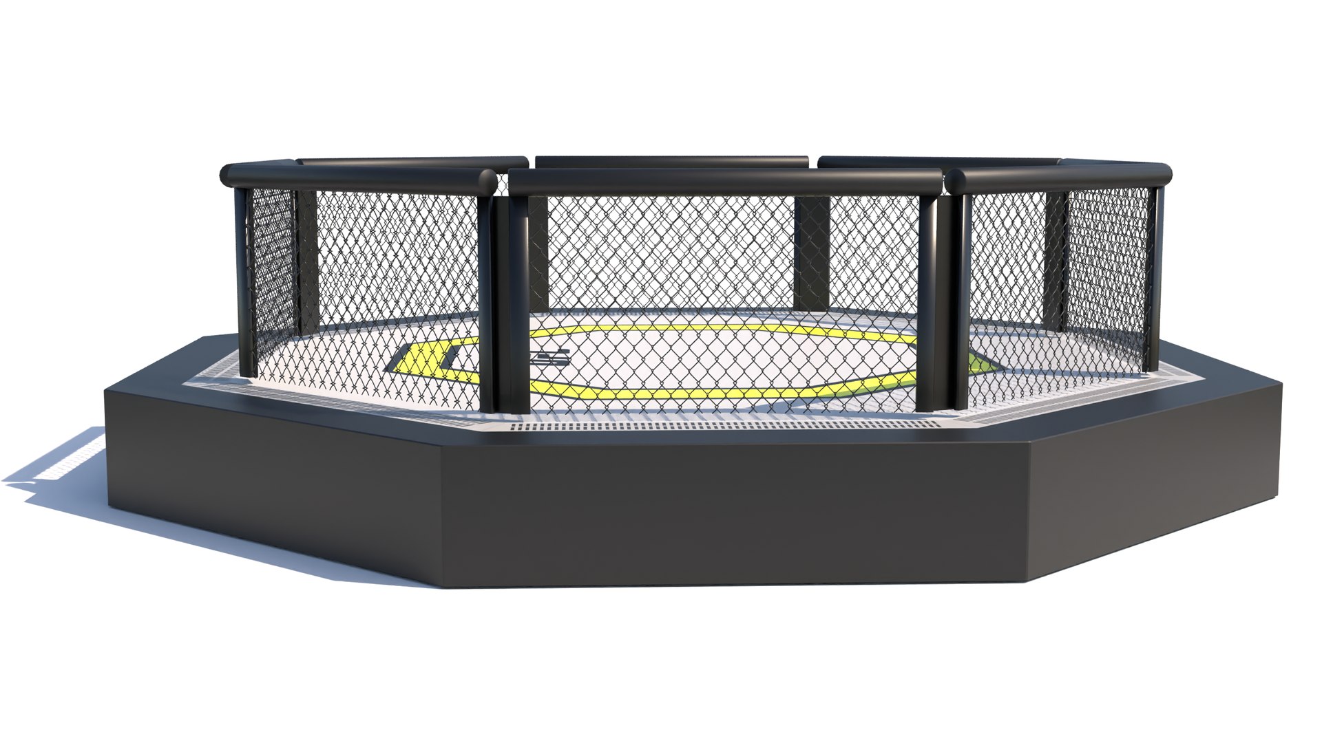 Octagon Cage 3D Model - TurboSquid 2127590