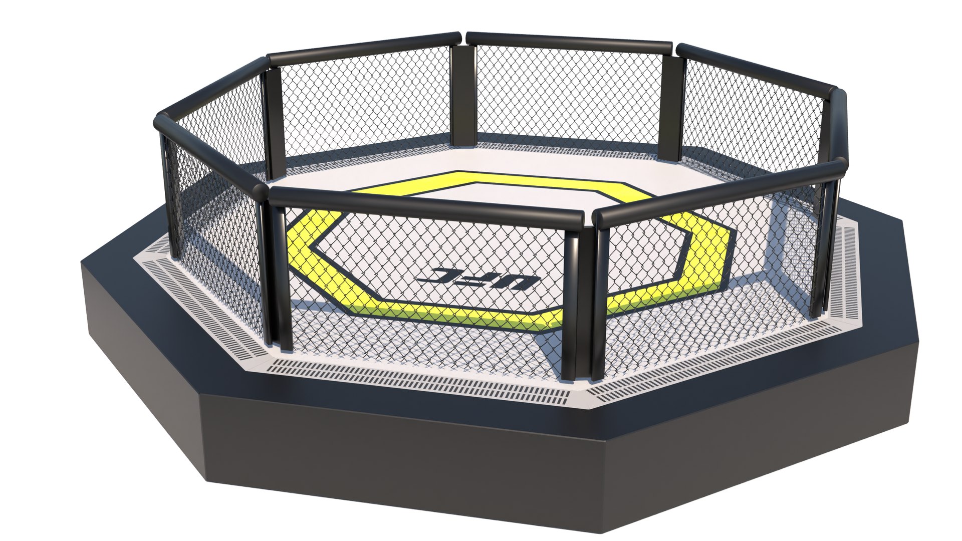 Octagon Cage 3D Model - TurboSquid 2127590