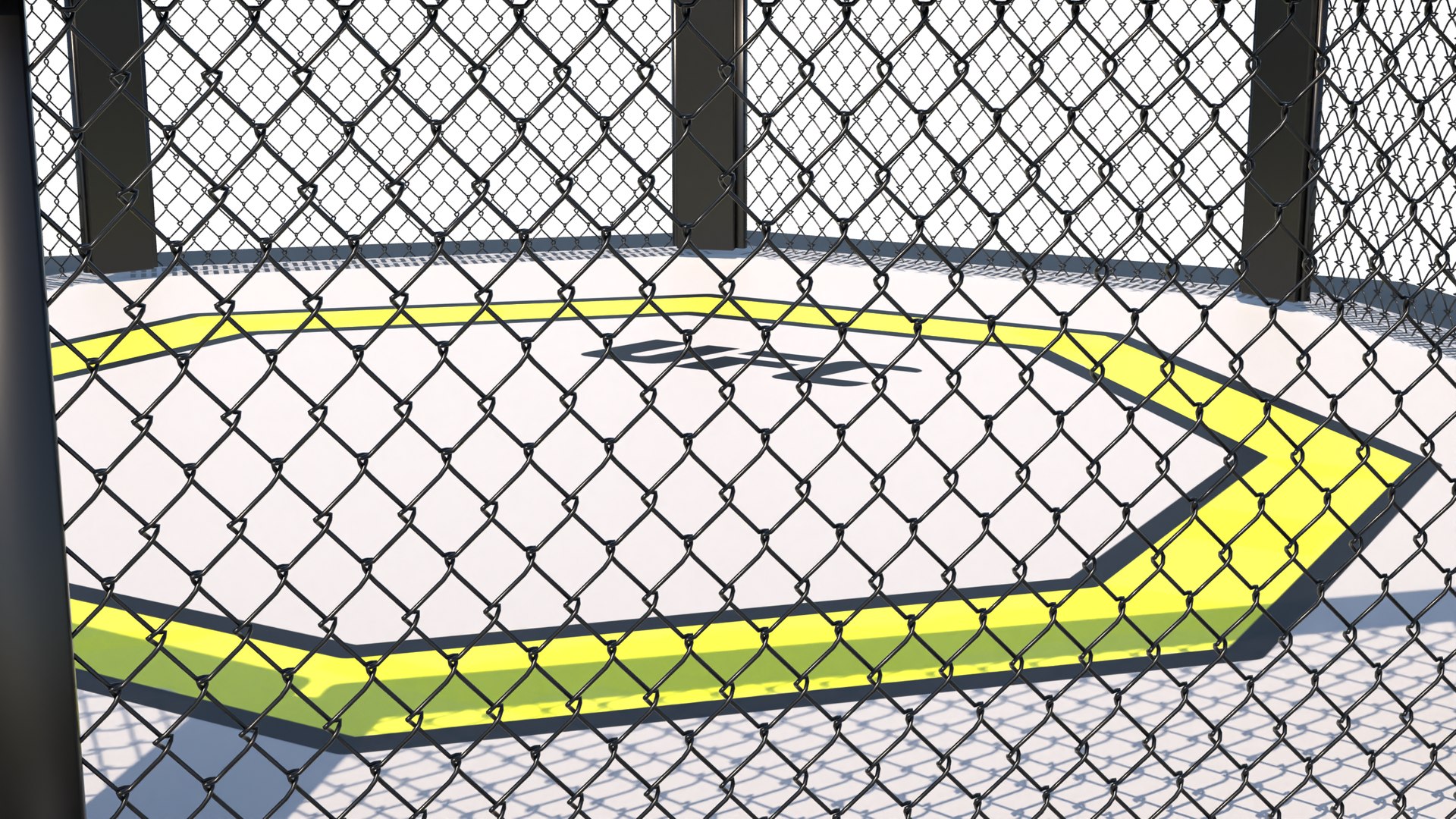 Octagon Cage 3D Model - TurboSquid 2127590
