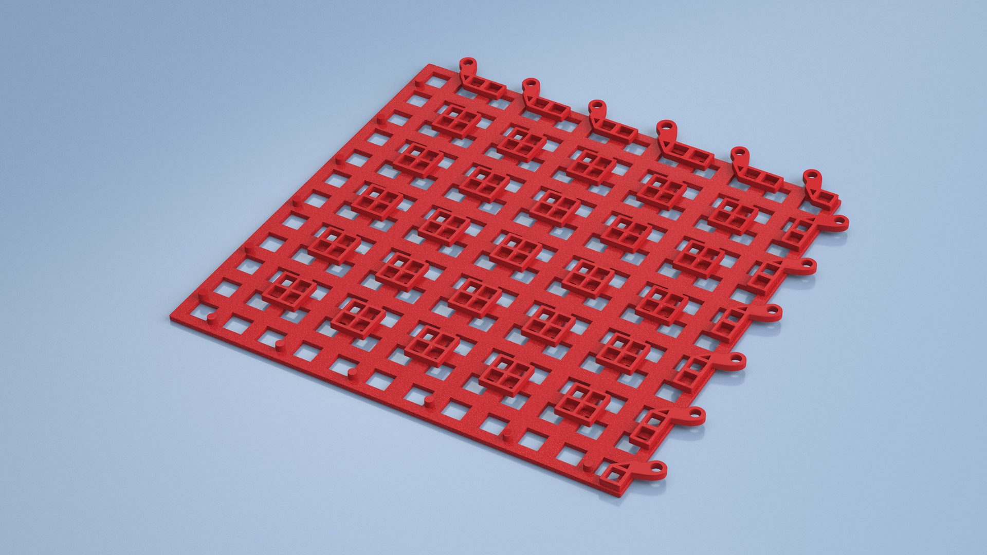 Plastic Floor Mat Red 3D Model - TurboSquid 2234493