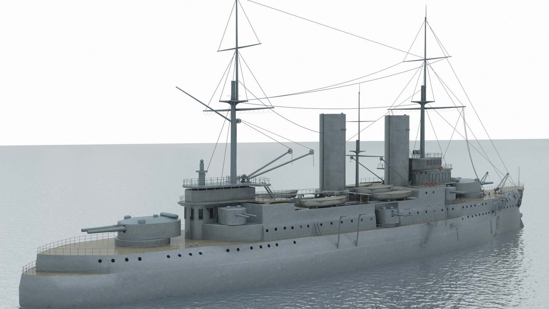 Slava Battleship 3D Model - TurboSquid 1967415