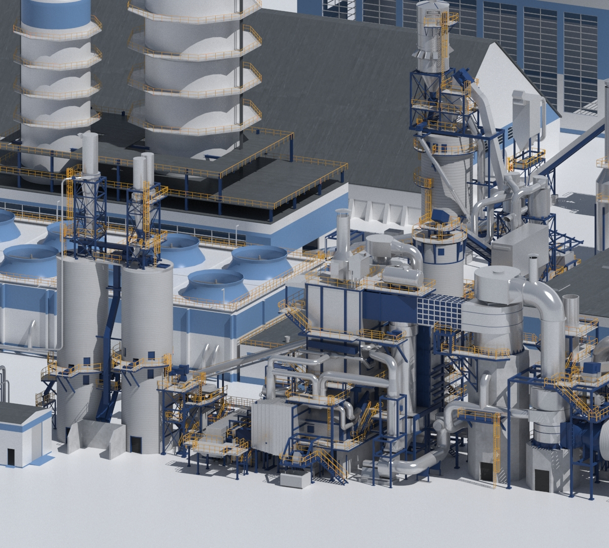 plant pipes 3d model