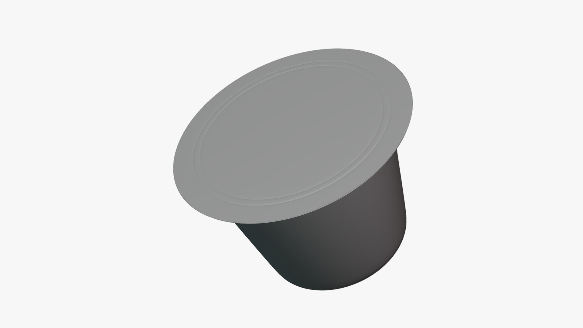 3D Basic Coffee Capsule - Geometry Only No Textures No Materials Model ...