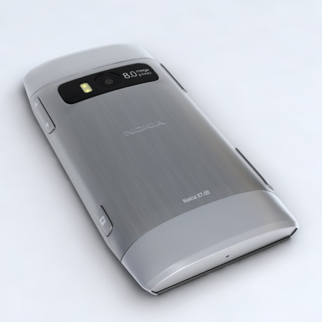 max nokia x7-00 silver steel