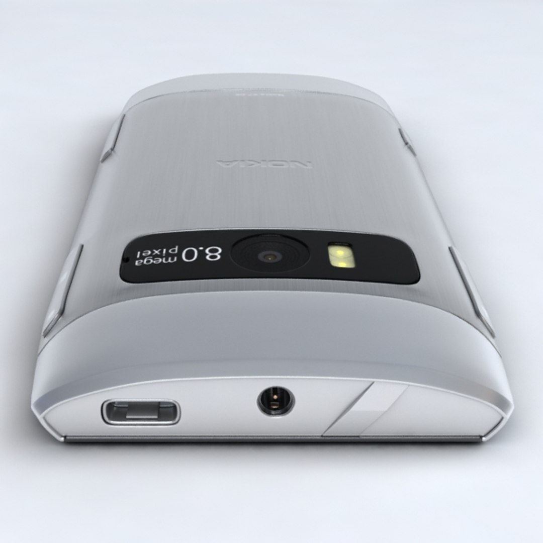 max nokia x7-00 silver steel