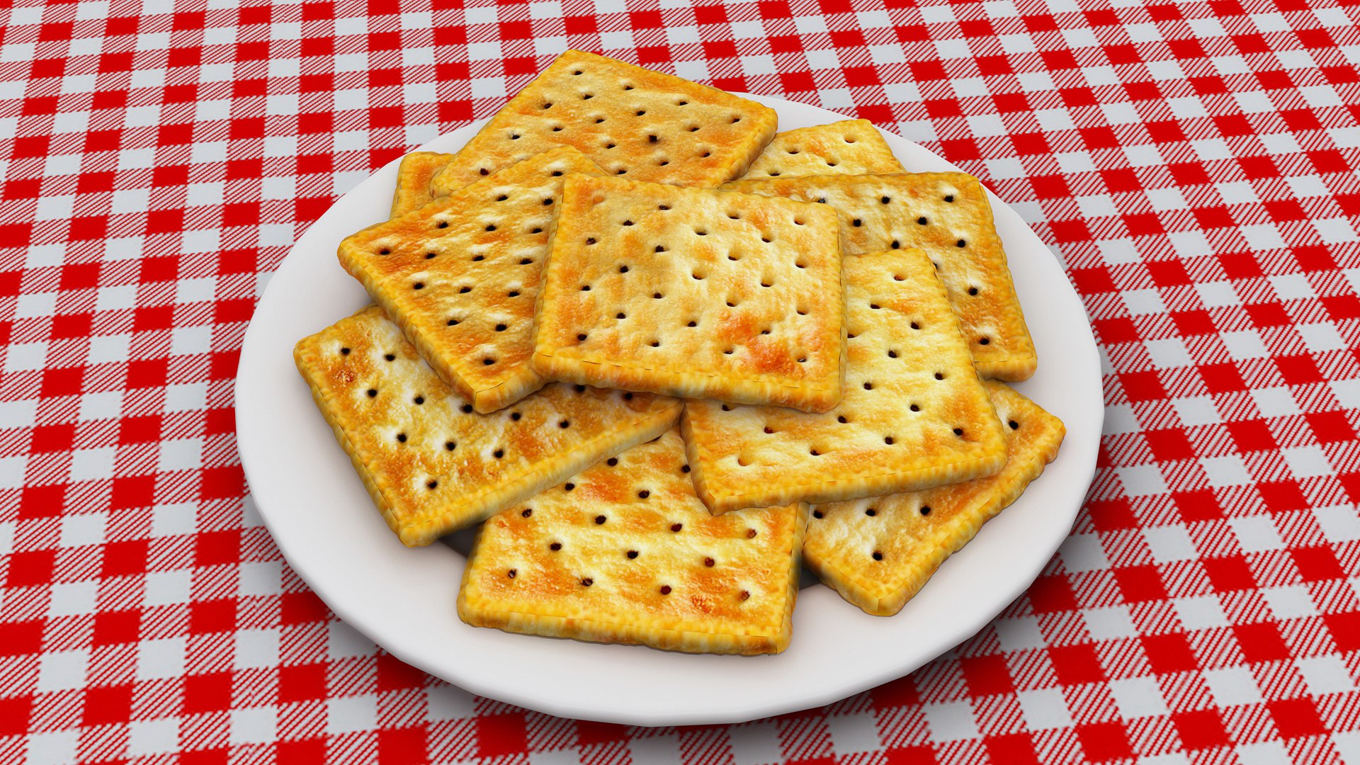 3D Model Cream Crackers - TurboSquid 1925877