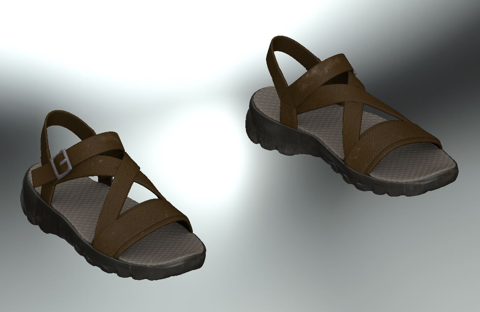 3D Model Sandal Casual Realistic Shoes - TurboSquid 1286980