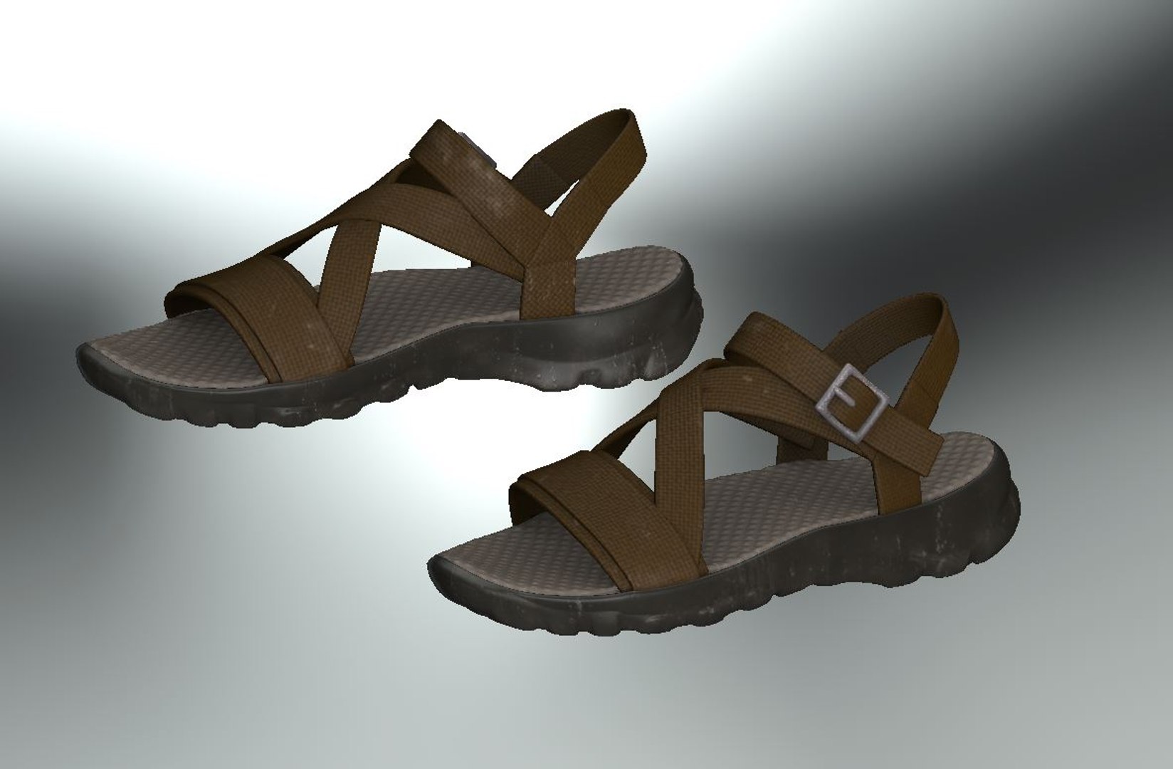 3D Model Sandal Casual Realistic Shoes - TurboSquid 1286980