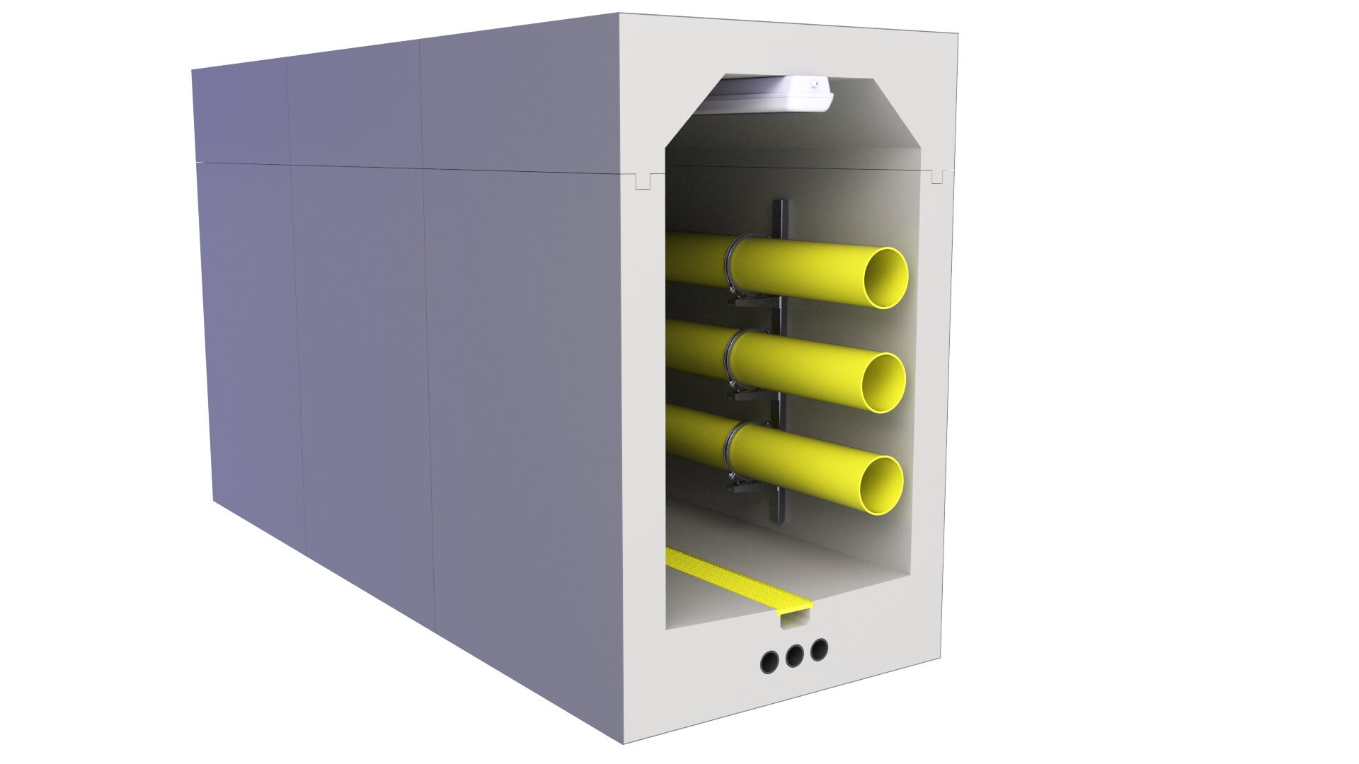 Precast Utility Tunnels Cross-section V8 3D - TurboSquid 2415304