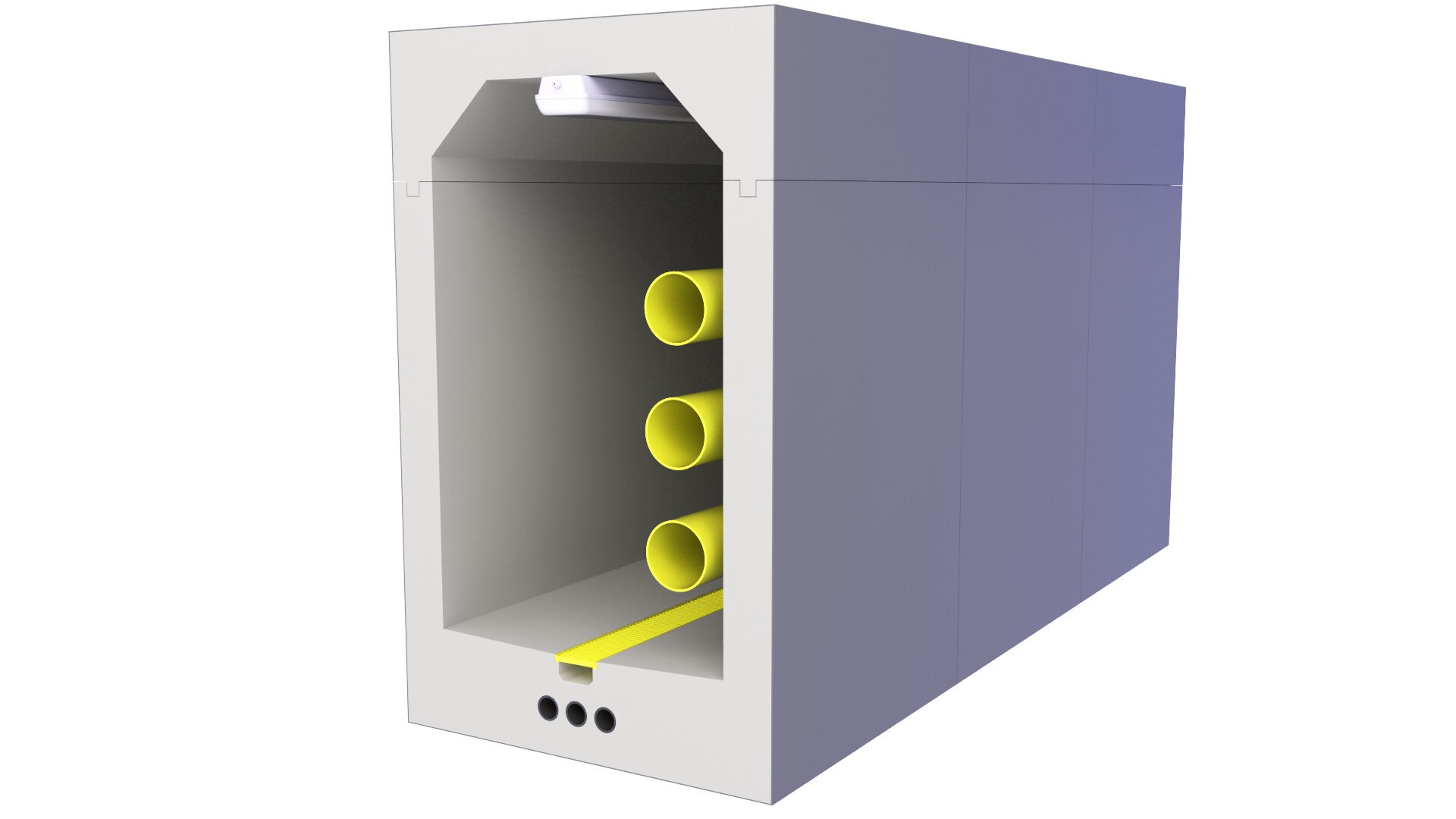 Precast Utility Tunnels Cross-section V8 3D - TurboSquid 2415304