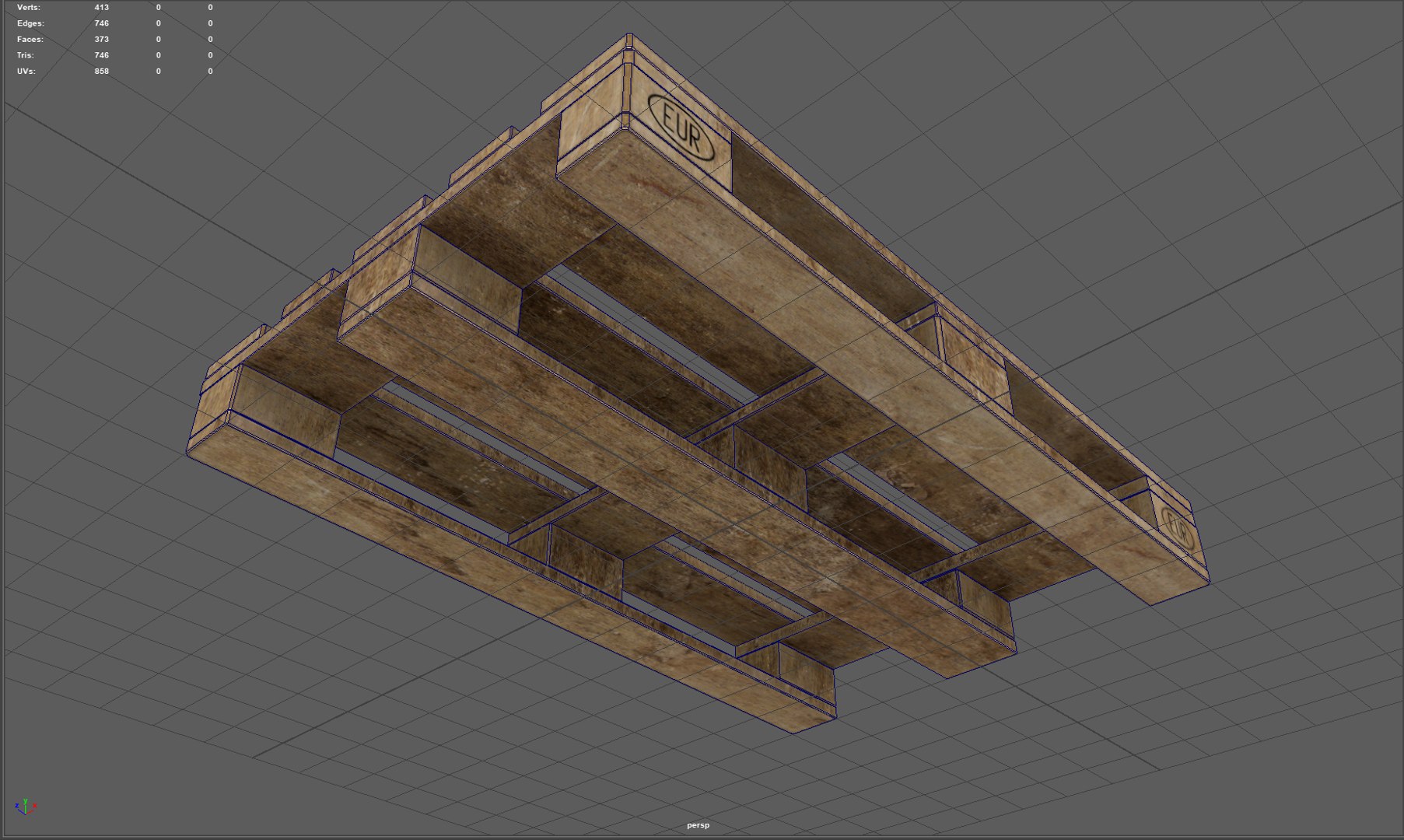 3D Pallet Model - TurboSquid 1727572