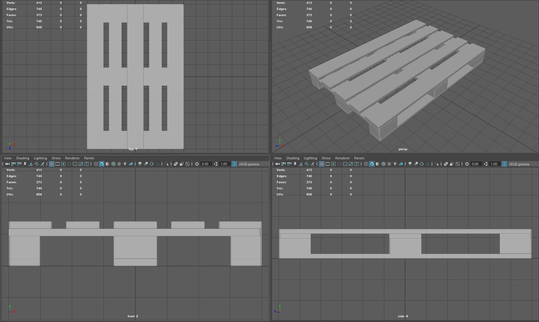 3D Pallet Model - TurboSquid 1727572