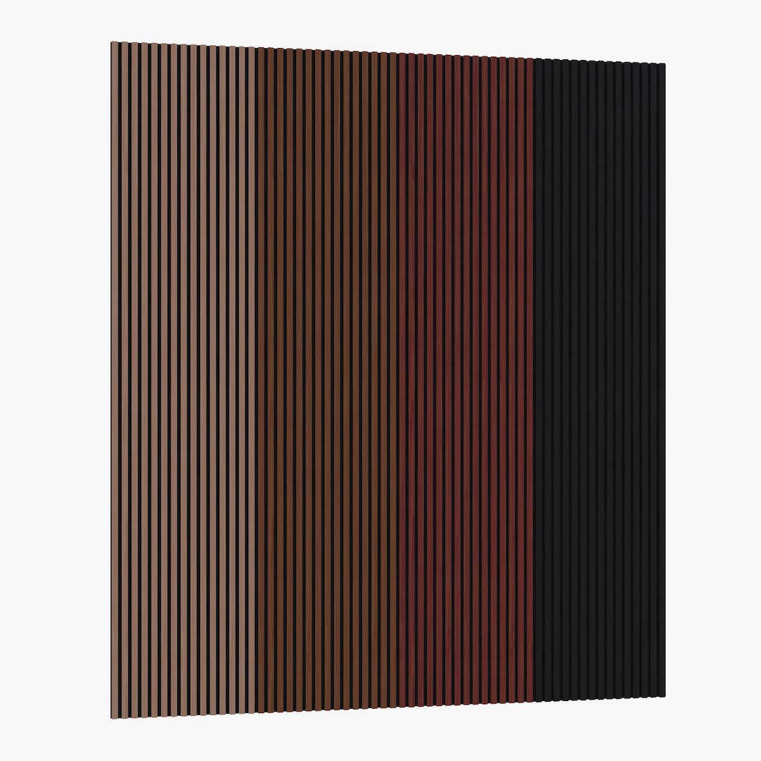 Decorative Wooden Slat Wall Panels 3D Model - TurboSquid 2108668