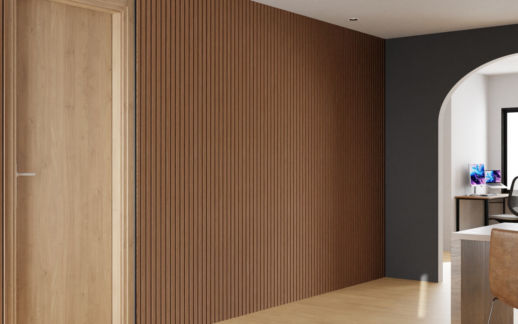 Decorative Wooden Slat Wall Panels 3D Model - TurboSquid 2108668