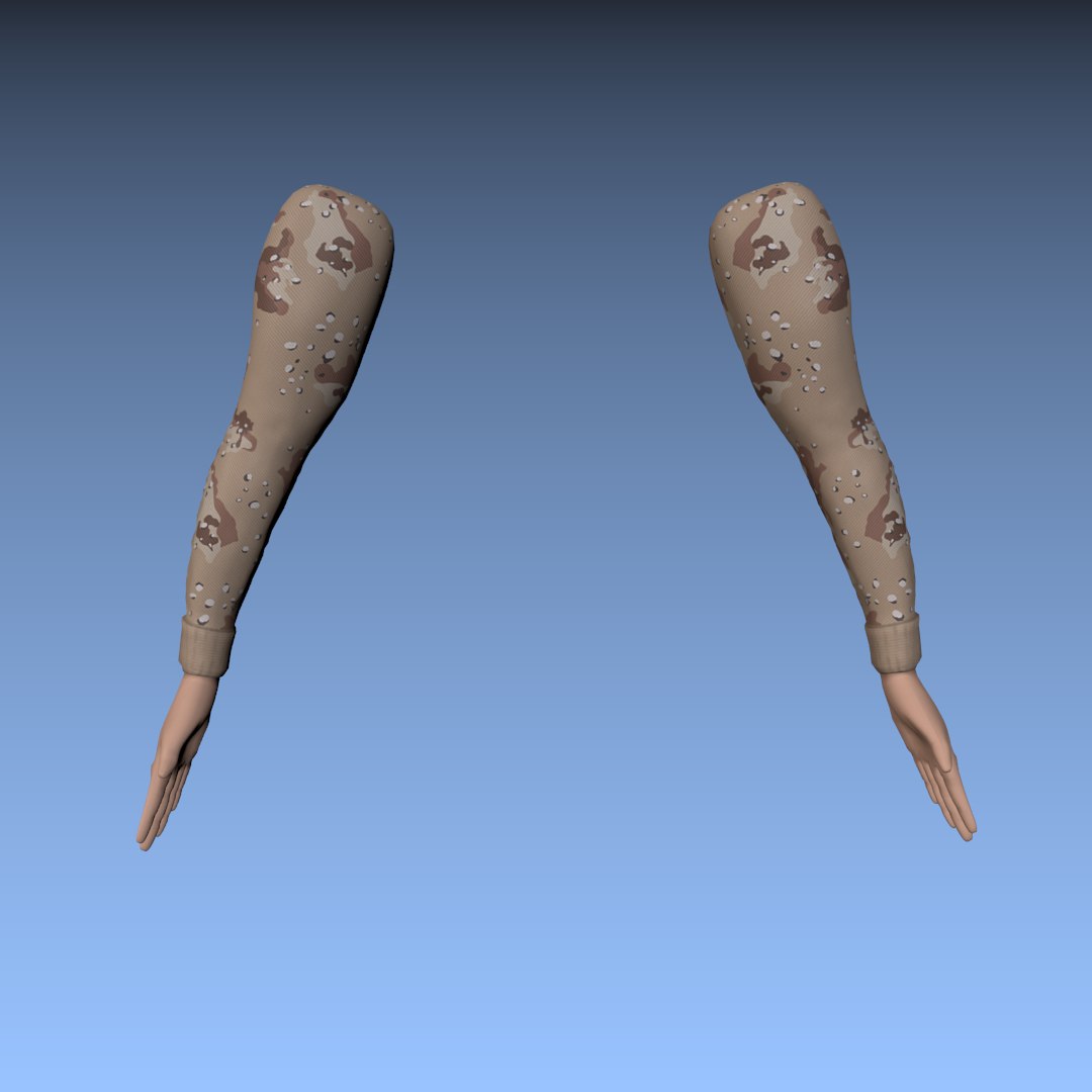 3d Model Fps Arms Rigged