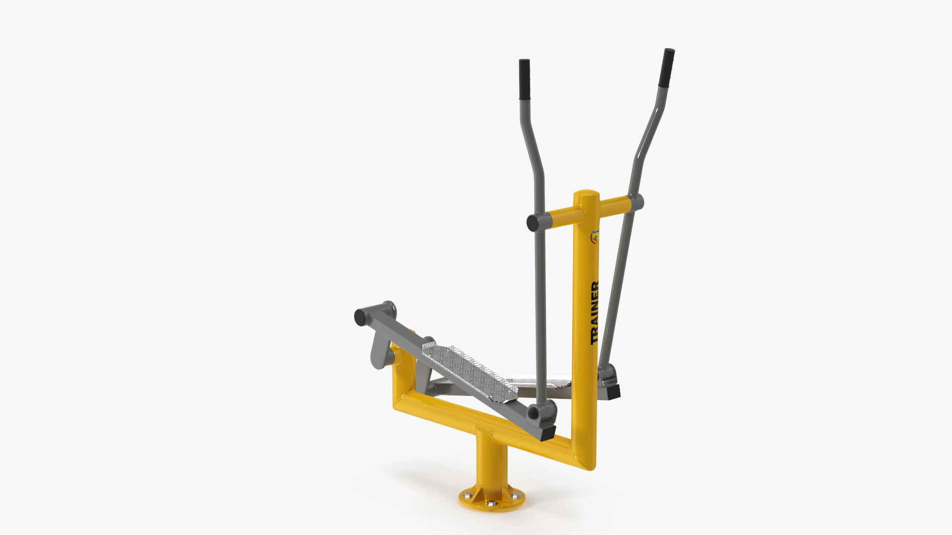 3D Elliptical Outdoor Cross Trainer Yellow - TurboSquid 2046633