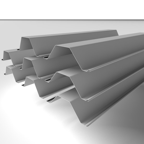 3d model steel piles metal