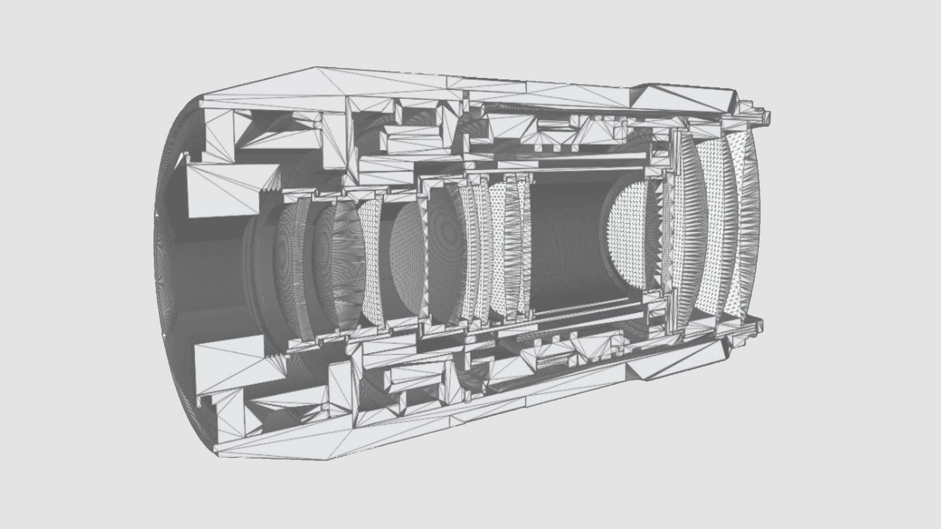 3D Telephoto Lens Cut In Half Model - TurboSquid 1959079