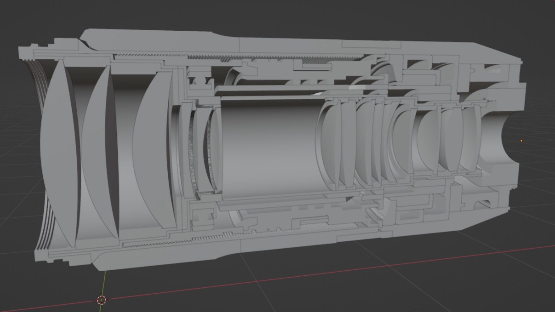 3D Telephoto Lens Cut In Half Model - TurboSquid 1959079