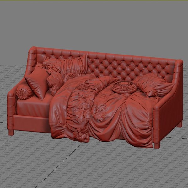 Devyn tufted daybed bed 3D model - TurboSquid 1709829