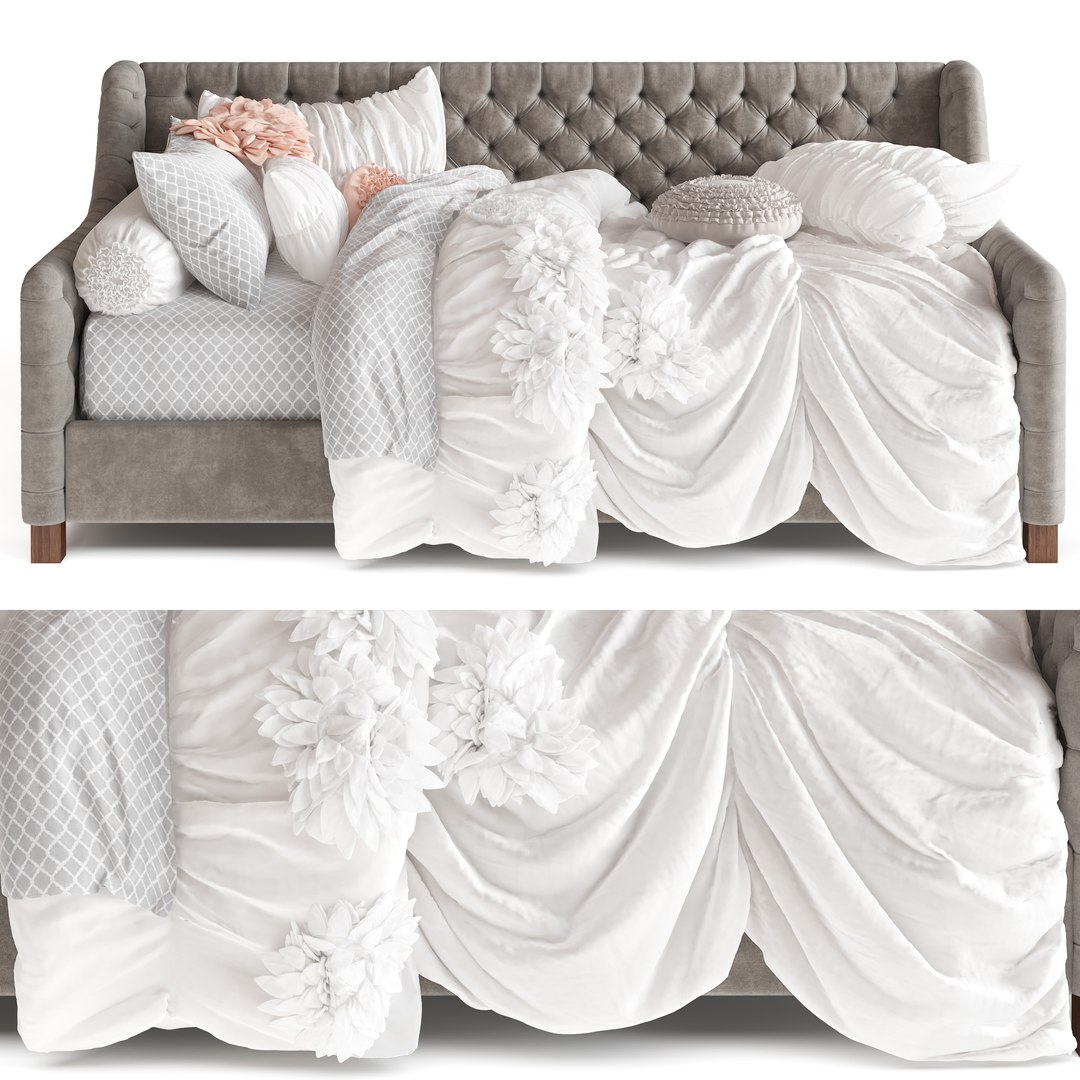 Devyn tufted daybed bed 3D model - TurboSquid 1709829