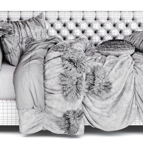 Devyn tufted daybed bed 3D model - TurboSquid 1709829