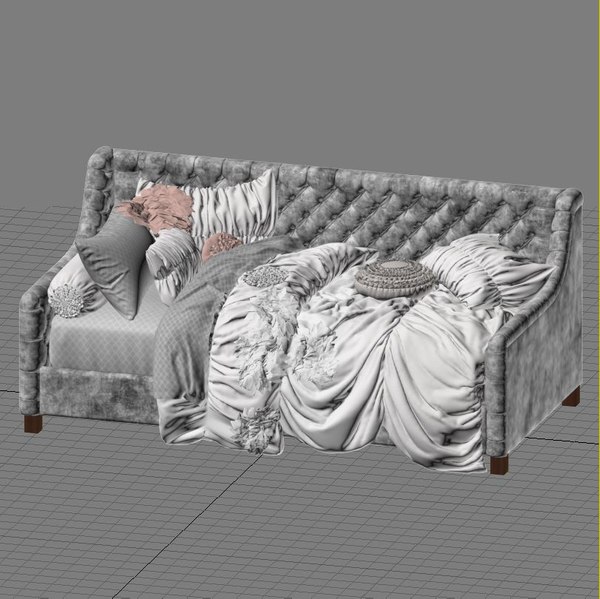 Devyn tufted daybed bed 3D model - TurboSquid 1709829