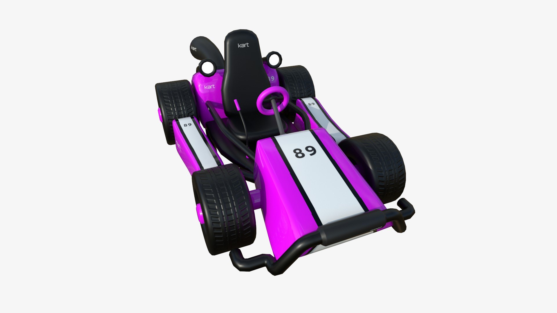 Cartoon Kart I05 Pink - Vehicle Racing Design 3D Model - TurboSquid 2038106